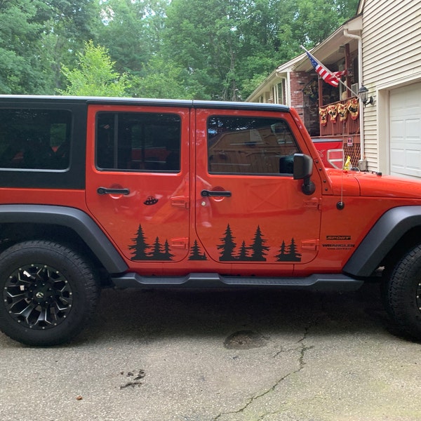 Treeline Vinyl Sticker Decal - Etsy