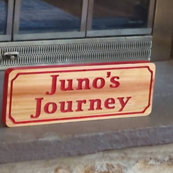 Custom Personalized Family Last Name Cedar Wood Sign With Carved in ...