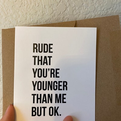 Rude but Ok Funny Birthday Card Girlfriend Birthday Card Boyfriend ...
