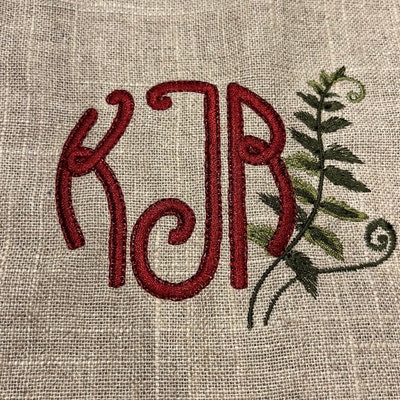 Forest Fern Machine Embroidery Mask Pine Tree Green Grass Botanical ...