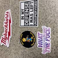 Funny Sticker for Laptops , Decal for Toolbox Coolers, Perfect Hard Hat ...
