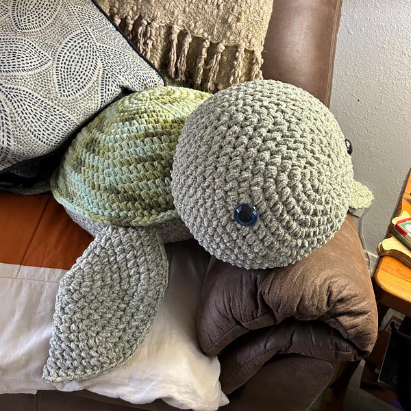 Crochet Jumbo Turtle (human Size) Pattern PDF Download Extra Large ...