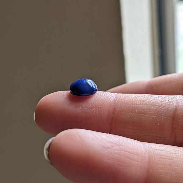 Lab Created Synthetic Blue Star Sapphire Round Cabochon Loose Stones ...