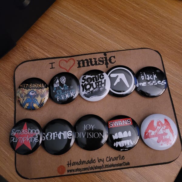 BLACK SABBATH Pin Badge Pack - Band Buttons - Punk Band Pin - 25mm ...