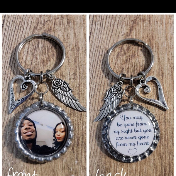 Memorial Keychain - Memorial Gift - Photo Memorial - Remembrance Gift ...