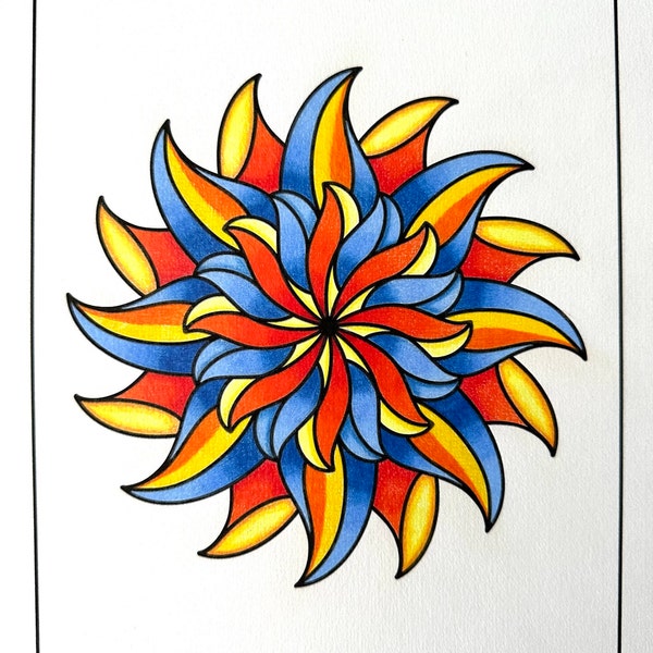 Part 2-mandalas for Meditative Coloring: 10 Mindfulness Coloring Pages ...