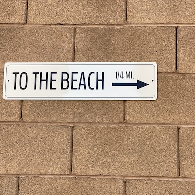 To the Beach Sign, Custom Mileage Sign, Ocean Direction Sign, Custom ...