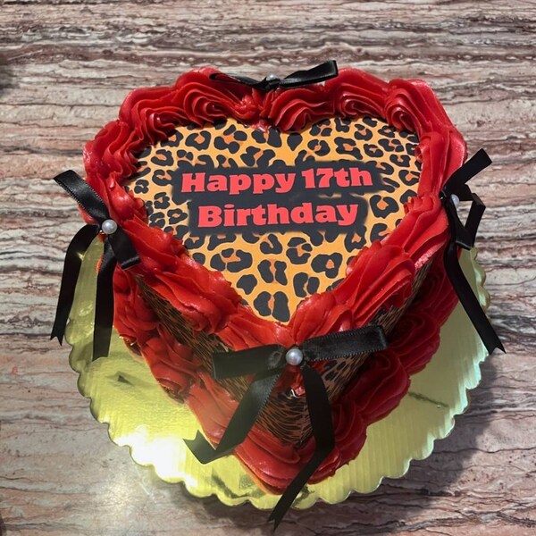 Cheetah Leopard Print Pattern Edible Picture Strips | Wrap Sides of ...