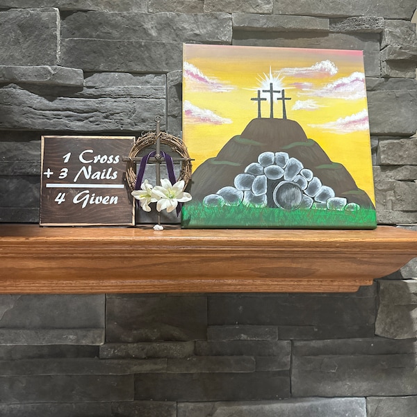 Eucharist Lent Holy Thursday Last Supper Medium Nail Cross Wreath ...