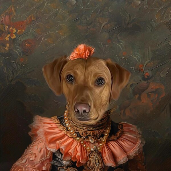 Princess Pet Portraits, Lady and Gentleman Portraits, Royal Pet ...