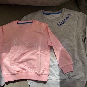 Shoulder Stitched Floral Hand Embroidered T-shirt, Toddler Personalized ...