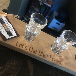 Shot Flight, Party Shot Tray, Personalized Shot Flight, Tequila Serving ...