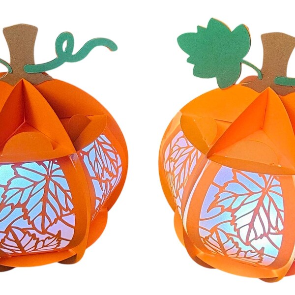 Fall Pumpkin Lightbox Lantern Centerpiece Decor for Halloween and ...
