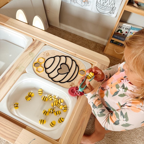 Fillable Stoplight Sensory Bin Insert, TROFAST Bin, Flisat, Montessori ...