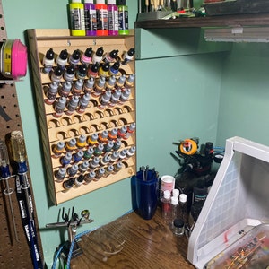 Wall Mounted Hobby Paint Storage Rack Vertical - Etsy