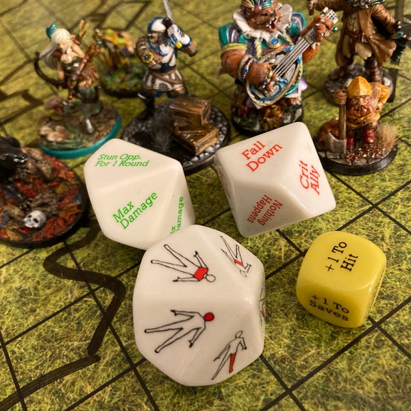 RPG Critical Hit and Fumble Dice Tabletop Gaming Game Roll Random ...