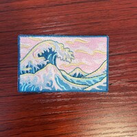 Wave Patch Ocean Iron on Patch Sea Beach Surf Make - Etsy Australia