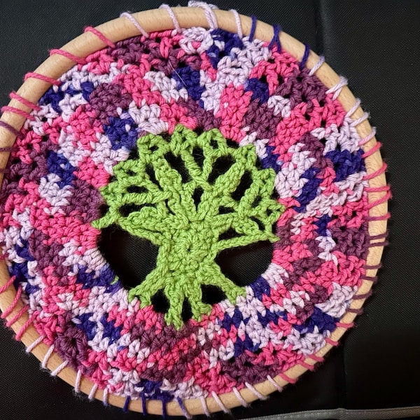 Tree of Life Crochet Mandala Pattern: Yggdrasil Wall Hanging (PDF ...