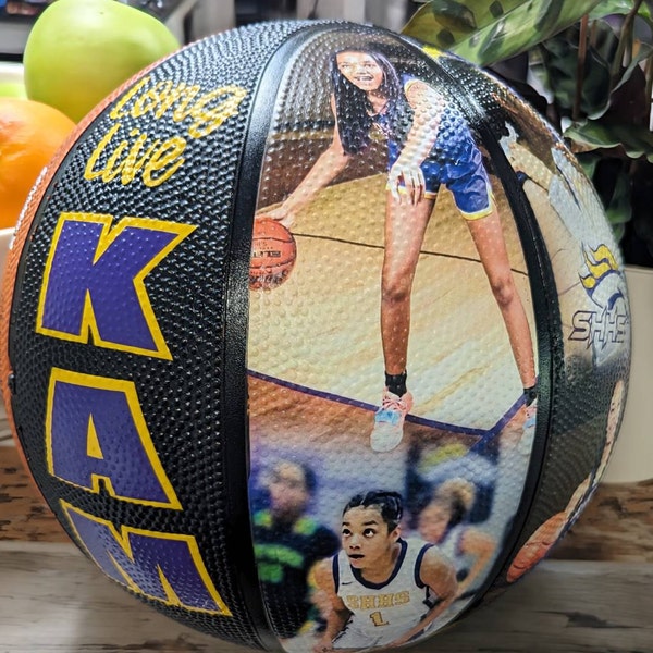 Personalized Photo Basketball: Custom Senior Night Gift, Gift for Any ...