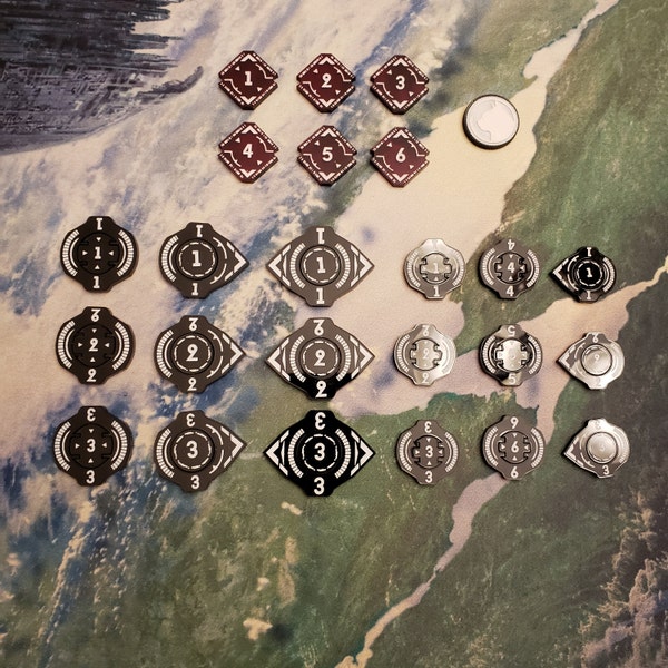 Acrylic Tokens Set - X-wing Arc Lock System - Etsy