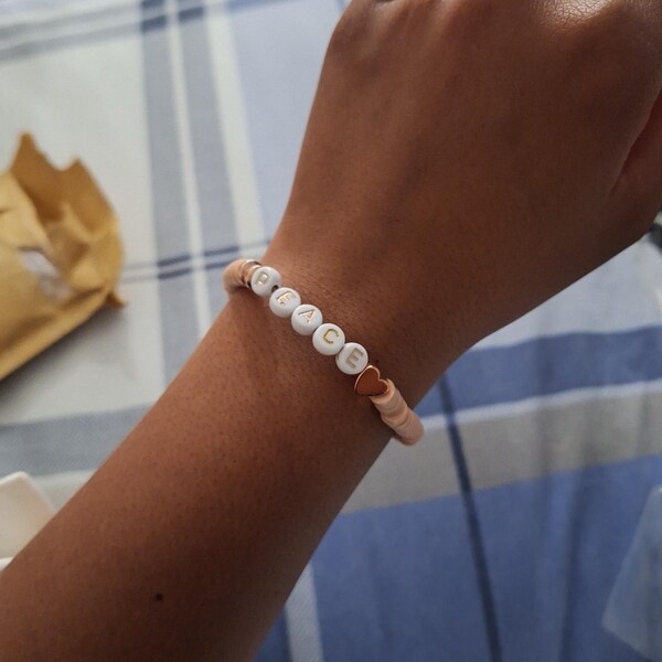 Initial Bracelet, Couple Bracelet, Lover Bracelet Custom Bracelet ...