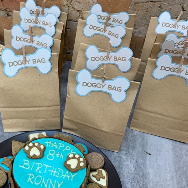 Doggy Bag Gift Tags, Adopt a Puppy Party, Adopt a Puppy Theme, Puppy ...