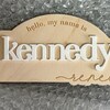 Hand Crafted Wood Seashell Name Sign Spray Painted Wall - Etsy