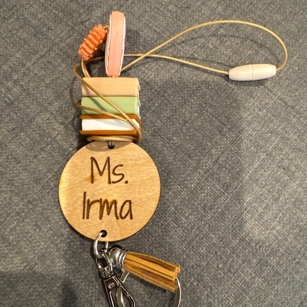 Personalized Wood Name Tag With Hardware, Add on to a Lanyard - Etsy