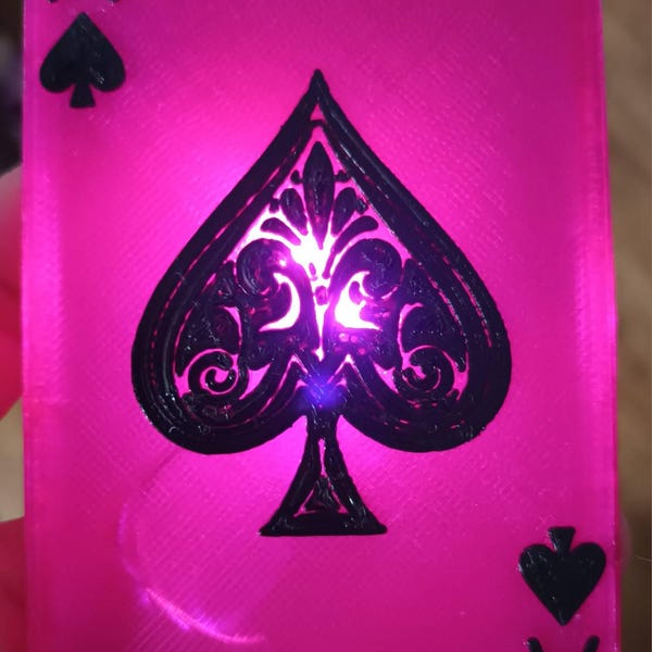 Gambit Light up Kinetic Energy Ace of Spades - Etsy