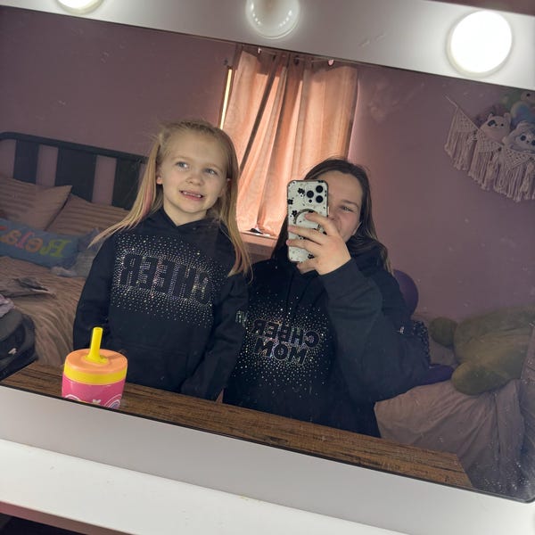 Rhinestone Cheer Sweat Suit/rhinestone Cheer Hoodie/rhinestone Cheer ...