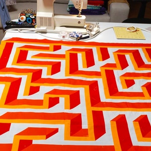 Wall 3D Maze / Labyrinth Quilt Pattern PDF - Hidden Paths - Etsy