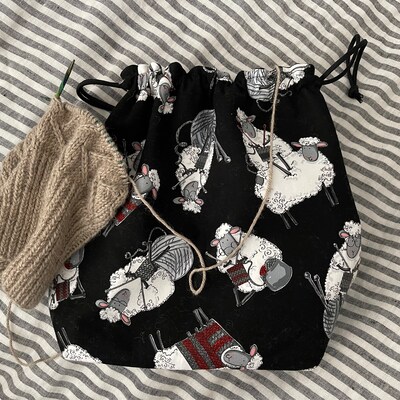 Fox Drawstring Bag Handmade Drawstring Bag Drawstring - Etsy