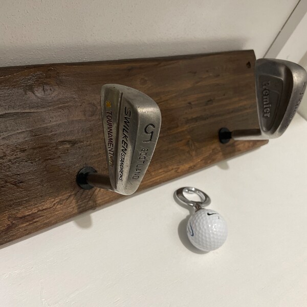 Golf Club Wall Hook Hat or Towel Hook Made From Recycled Golf Irons ...