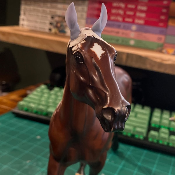 RESIN 1:9 Mule "daisy" Replacement Head + Ears for Customizing Breyer ...
