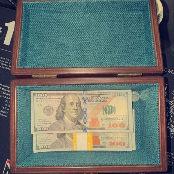 Money Storage Box, Money Box, Wooden Money Box, Custom Box for Money ...