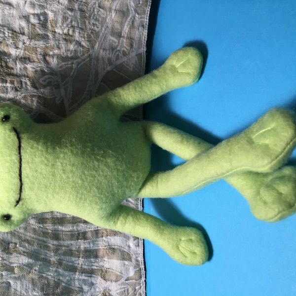 Cute Frog Pdf Pattern Leggy Frog Sewing Tutorial Stuffed Frog Pattern Easy Pattern Plushie ...