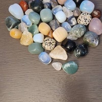 Premium One Pound Crystal Crystals Medium Tumbled Stones Beautiful Mix ...