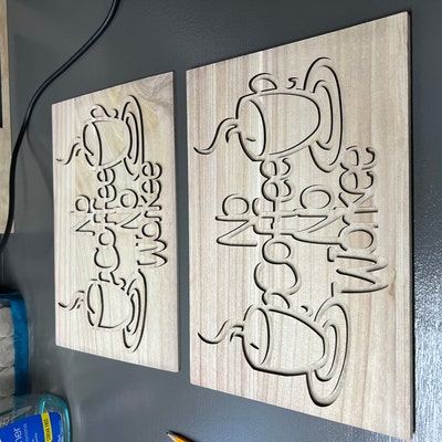 Coffee Laser Cut Dxf Glowforge Svg Xtool D1 File Wall Art Decor Pattern ...