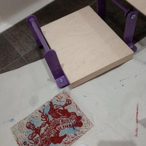 Wide Base, Hand Printing Press, Print Making, Relief Printing Press, A4 ...