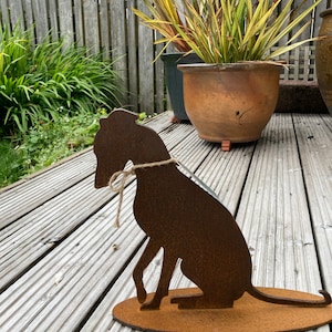 Rusty Metal Greyhound/whippet/lurcher Gift, Greyhound/whippet Outdoor ...