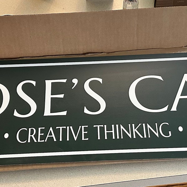 Cafe Sign, Personalized Fresh Coffee Good Food Sign, Custom Barista ...