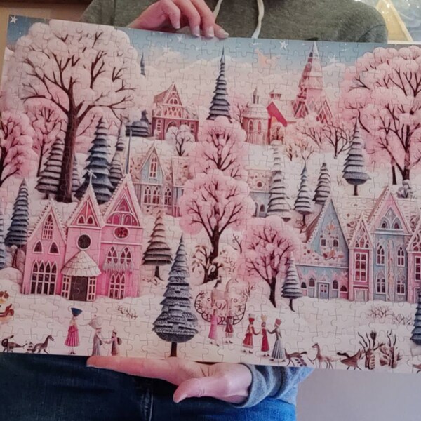 Snowy Moonlit Frost Jigsaw Puzzle 500 / 1000 Pieces: Winter Wonderland ...