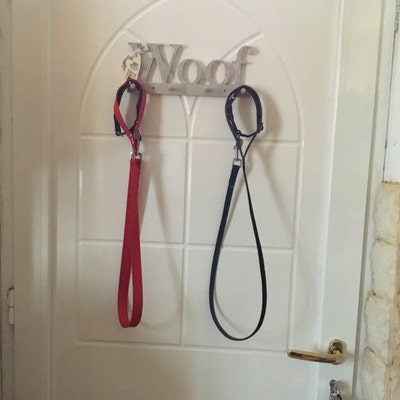 Dog Lead Hanger WOOF, Handmade, Shabby Chic, Gorgeous - Etsy