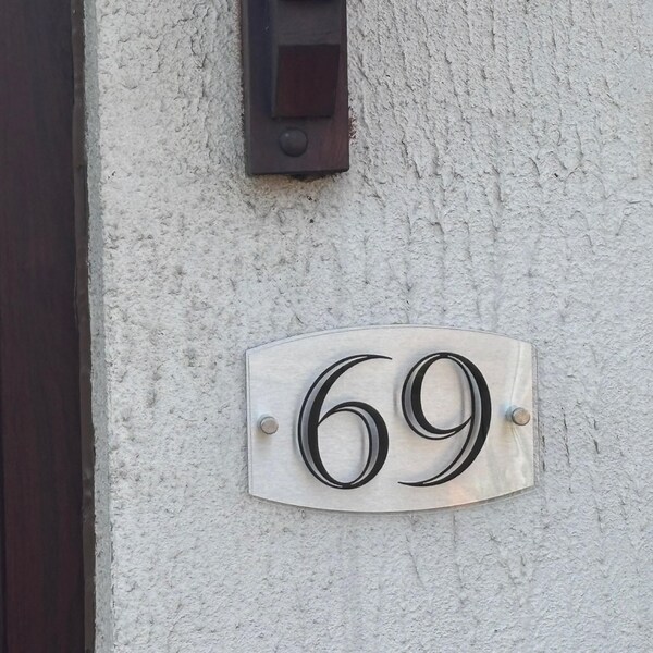K Smart Sign | Bellissima H3 | Laser Cut Matt Black & Copper Mirror ...