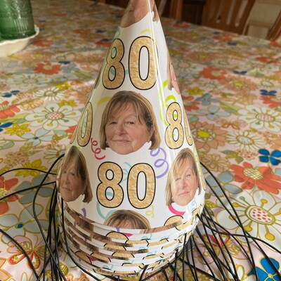 Custom Birthday Party Hat Photo Party Hat Personalized With Your Photo ...