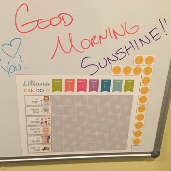 Chore Chart, Reward Chart or Routine Chart + Chores, Behavior & Routine ...
