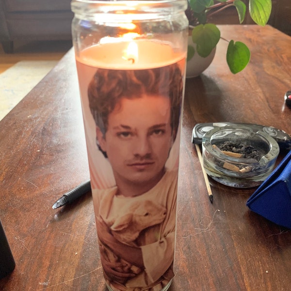 Celebrity Saint Candle - Etsy