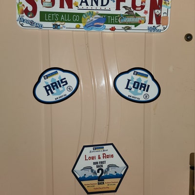 Cruise Door Magnet Stateroom Door Name Tag Magnet Royal Caribbean Name ...
