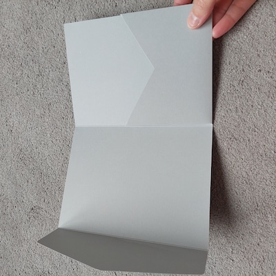 Sage Green DIY Pocketfold Envelopes, 270gsm 5x7 Portrait, With Pocket ...
