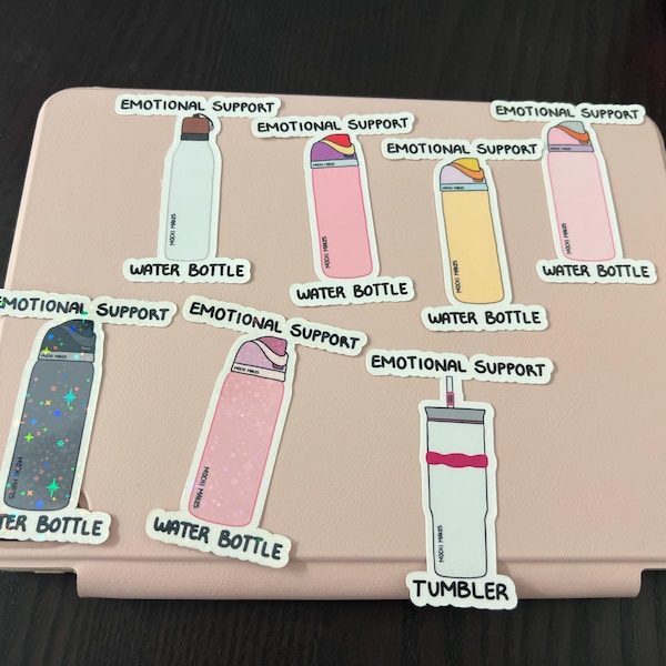 Emotional Support Water Bottle Sticker | Hydroflask, Owala, and Stanley ...